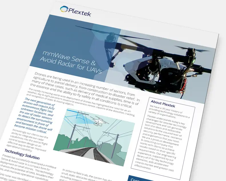 mmWave Sense & Avoid Radar for UAVs | Resource | Plextek mmWave Sense & Avoid Radar for UAVs | Resource | Plextek